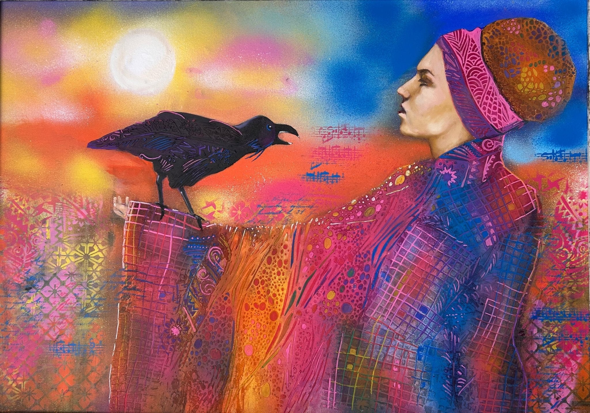 Elemental Collection - Air - The Message - Oil and Acrylic on board A1 ...